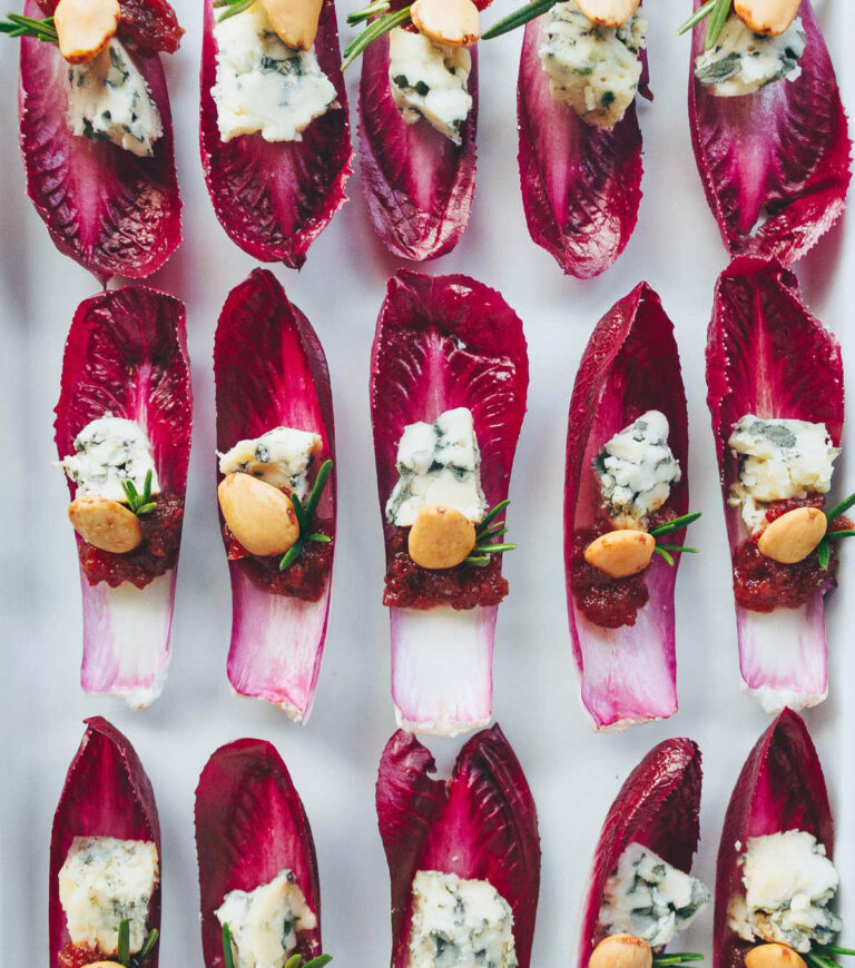 Jammy Blue Cheese & Endive Appetizer Bites | A Cultivated Living